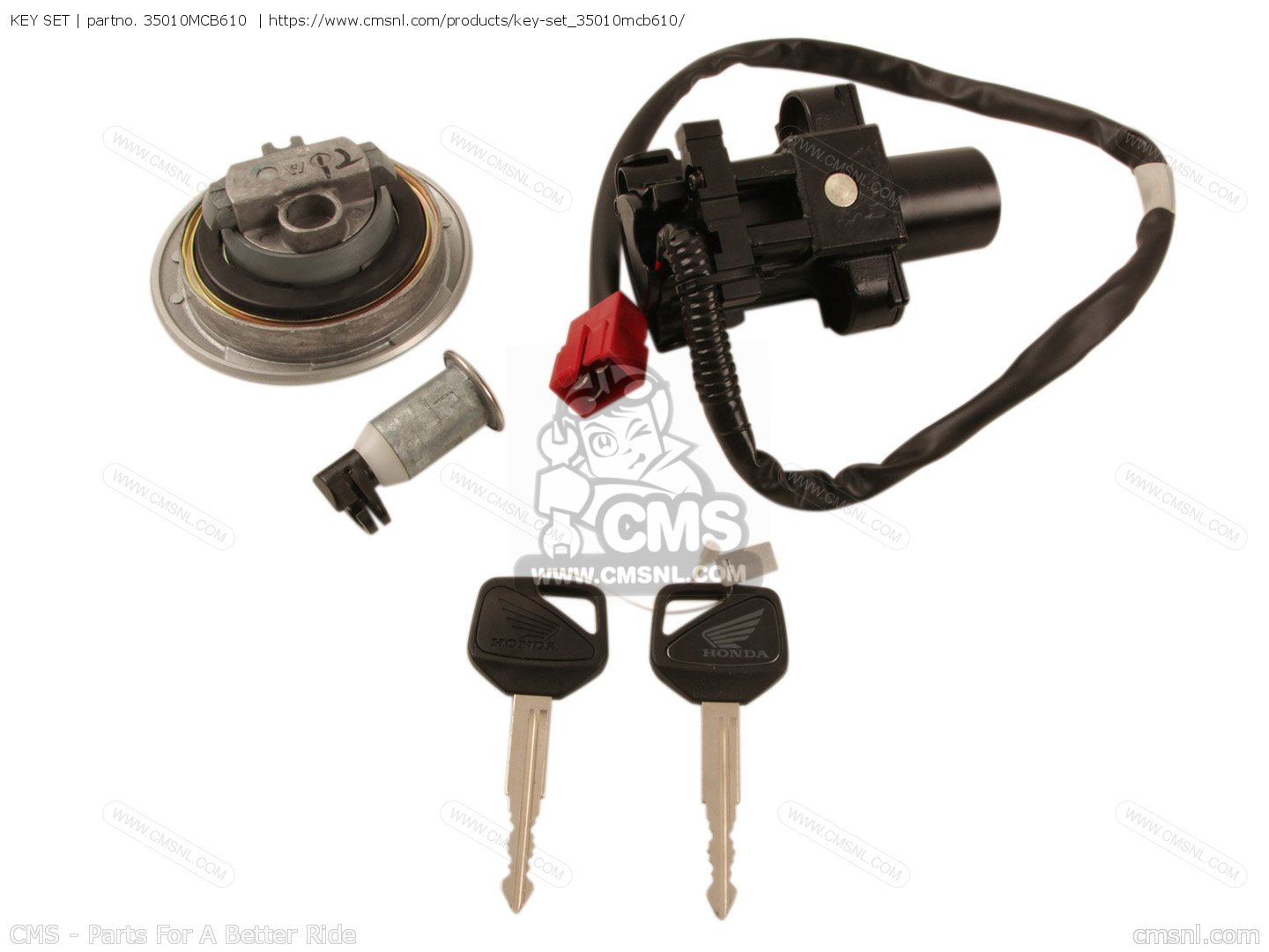 35010MCB610: KEY SET Honda - buy the 35010-MCB-610 at CMSNL