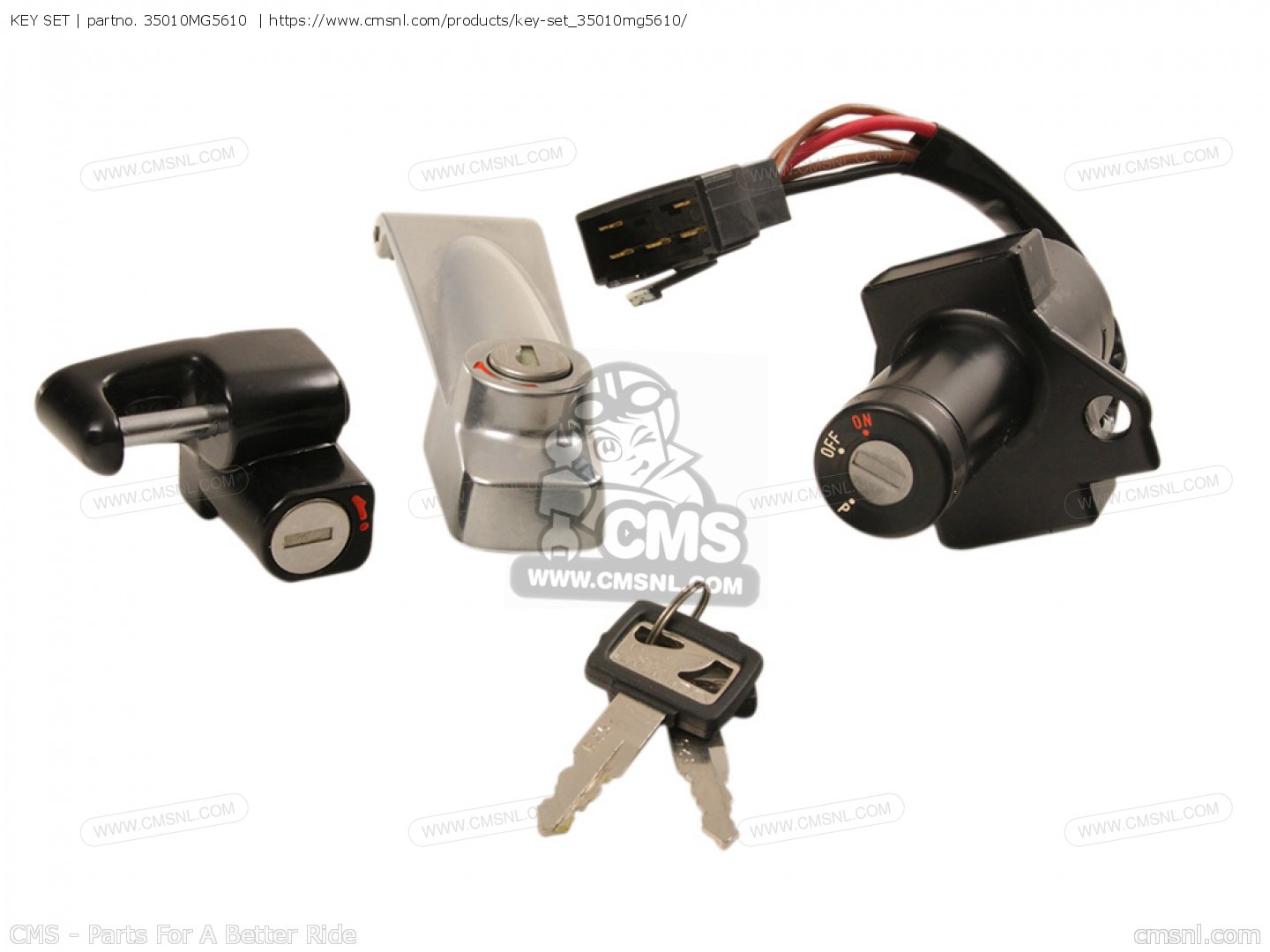 35010MG5610: KEY SET Honda - buy the 35010-MG5-610 at CMSNL