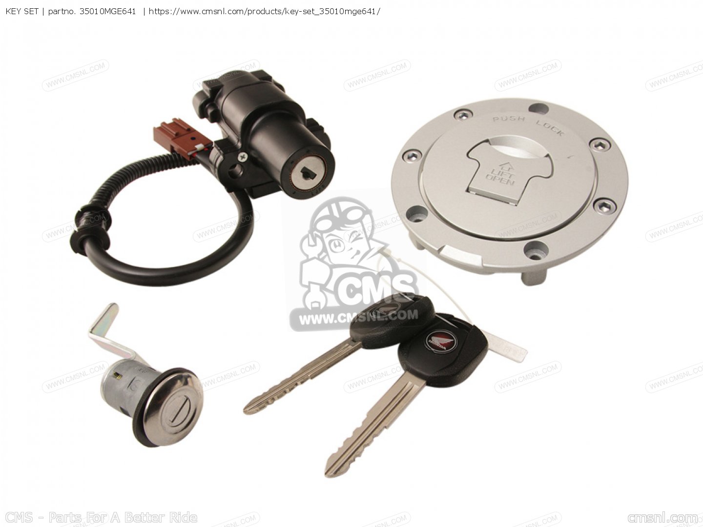 35010MGE641: Key Set Honda - buy the 35010-MGE-641 at CMSNL