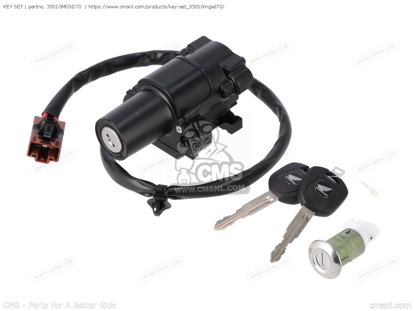 35010MGSD70: KEY SET Honda - buy the 35010-MGS-D70 at CMSNL