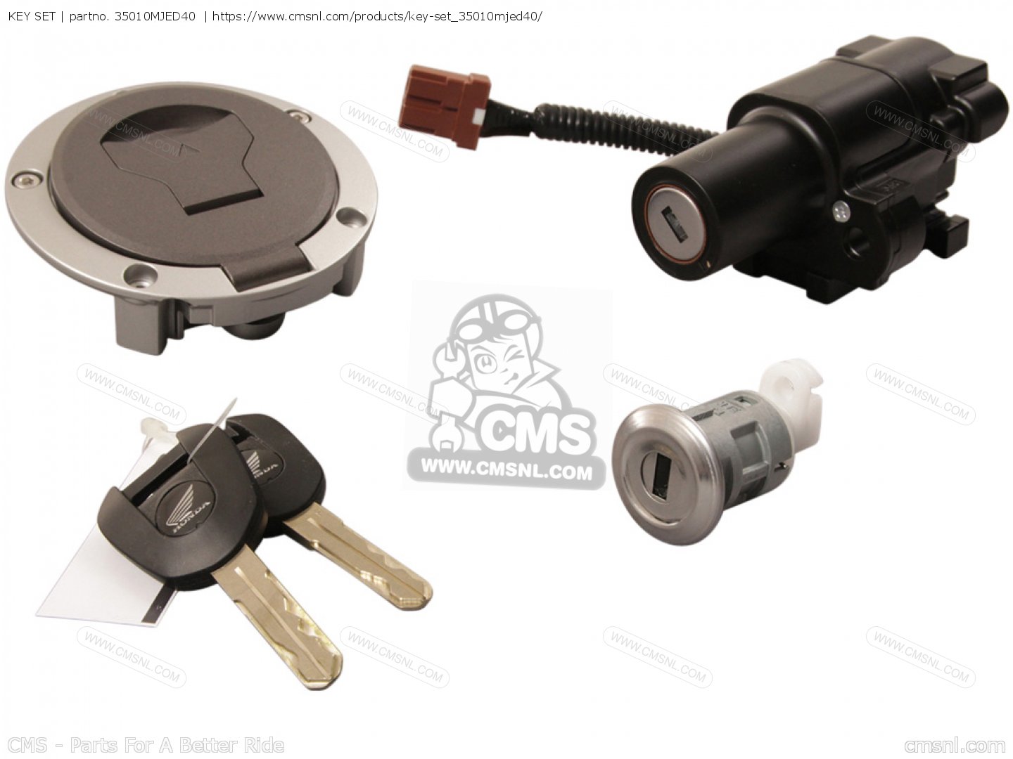 35010MJED40: KEY SET Honda - buy the 35010-MJE-D40 at CMSNL