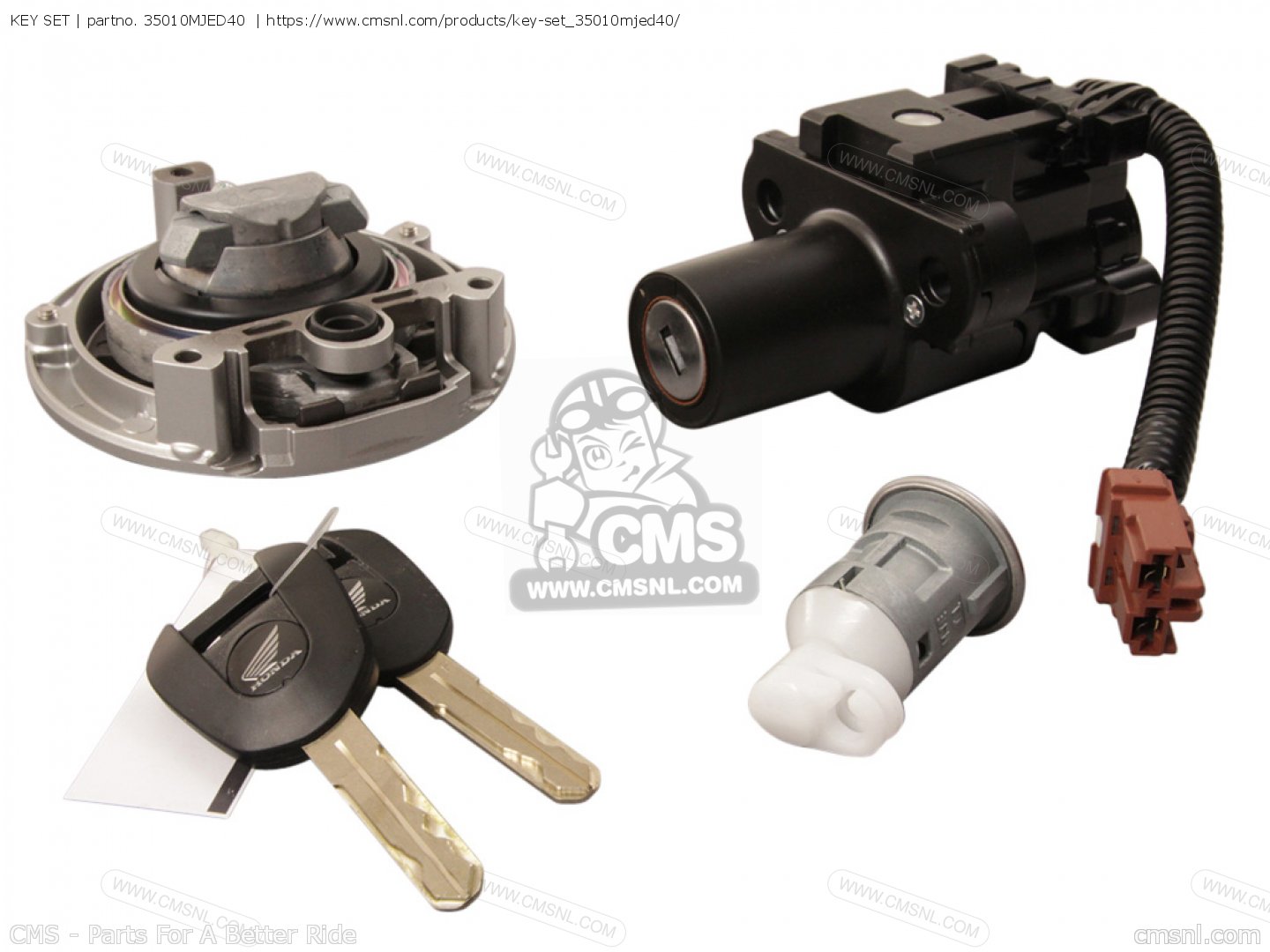 35010MJED40: KEY SET Honda - buy the 35010-MJE-D40 at CMSNL