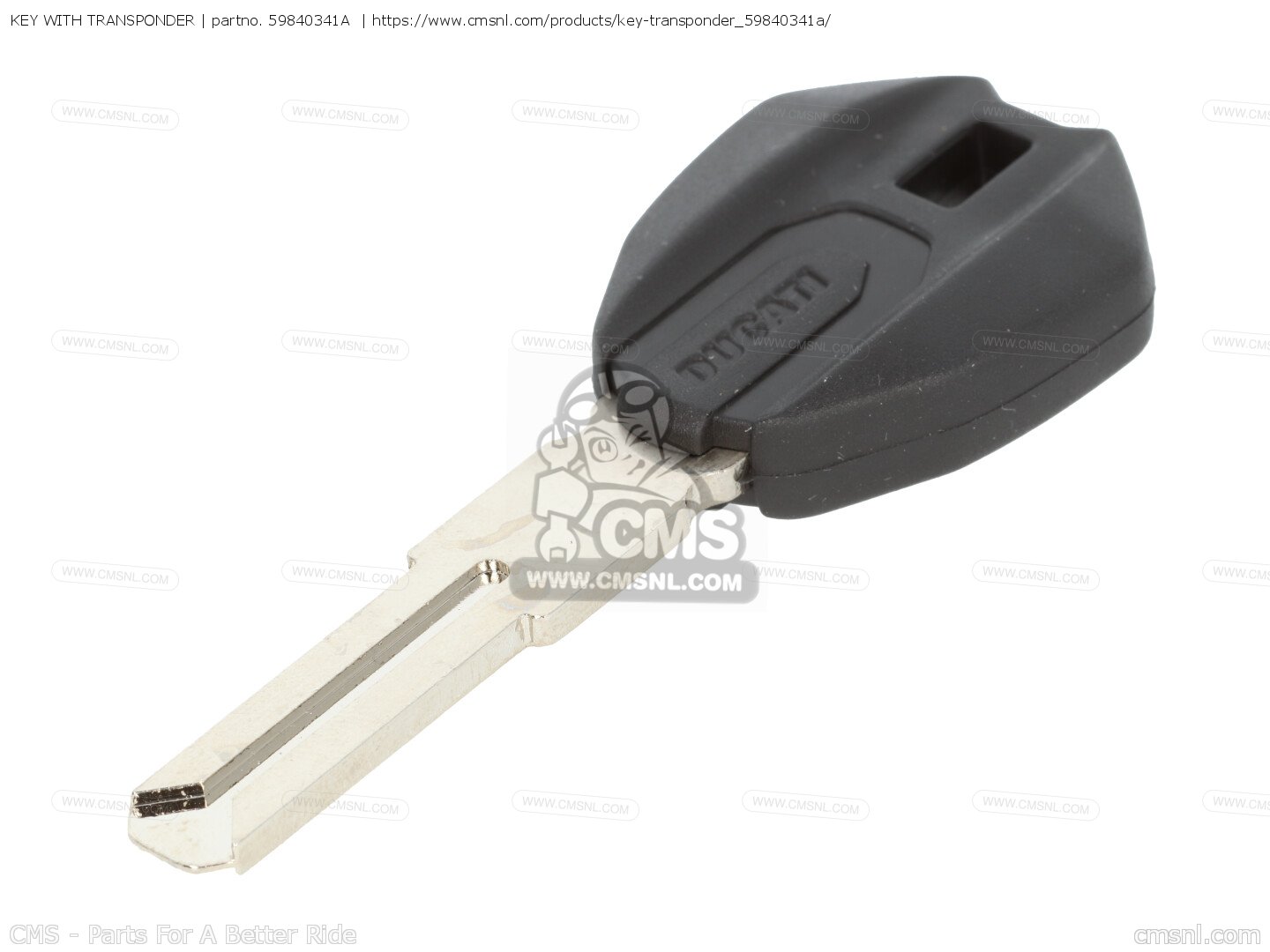 59840341A Key With Transponder Ducati - MO795, SF848, SF1098