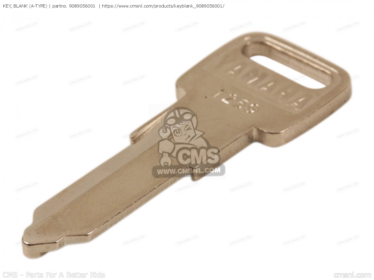 9089056001: Key, Blank (a-type) Yamaha - buy the 90890-56001 at CMSNL