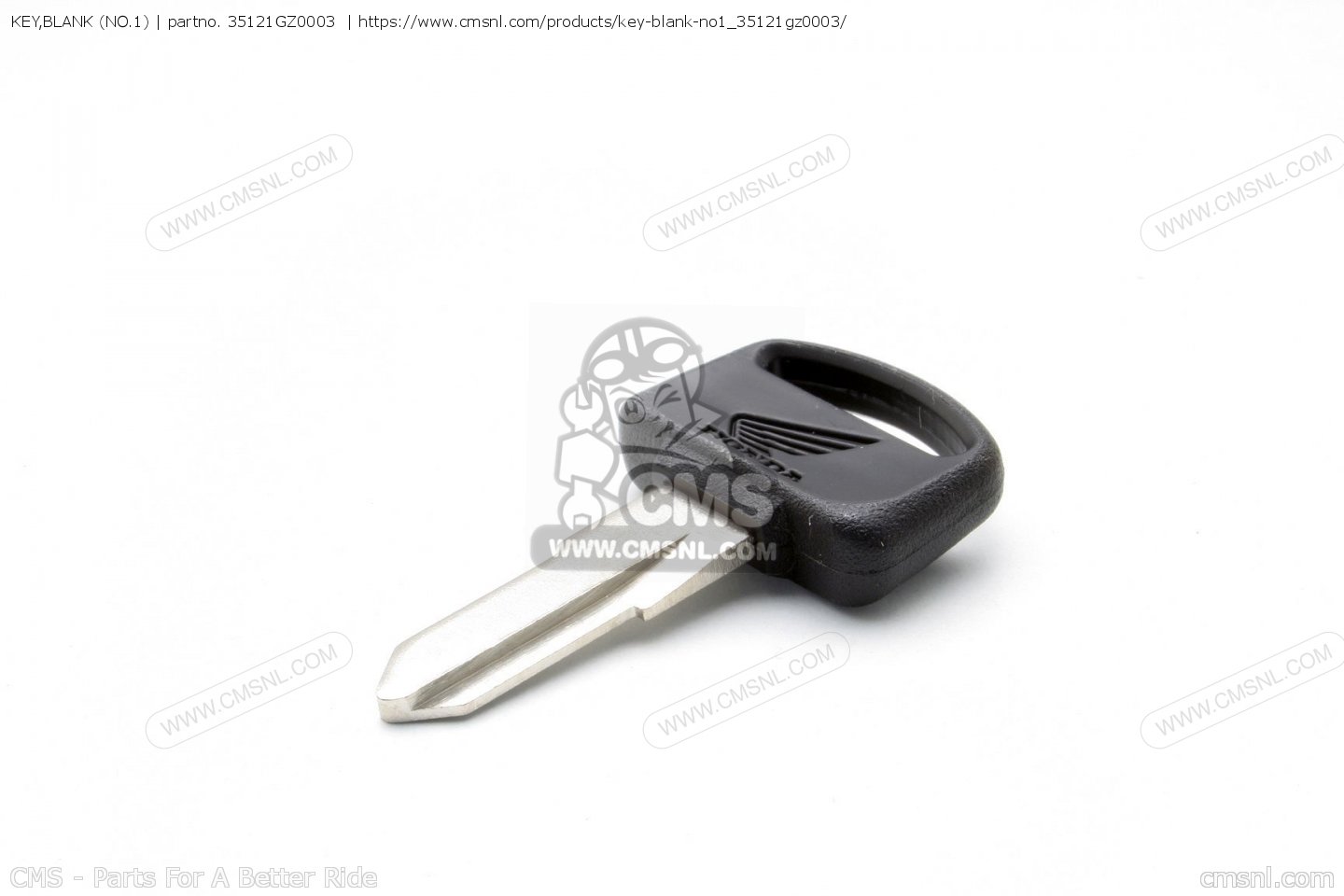 35121GZ0003: Key,blank (no.1) Honda - buy the 35121-GZ0-003 at CMSNL