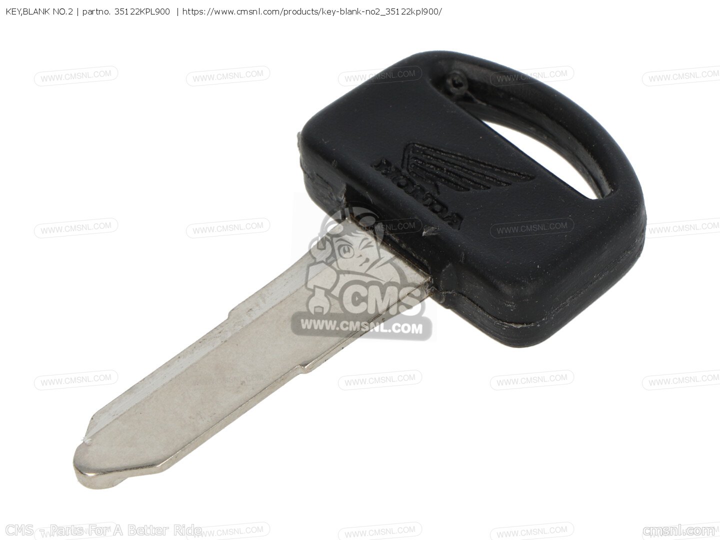 35122KPL900: KEY,BLANK NO.2 Honda - buy the 35122-KPL-900 at CMSNL