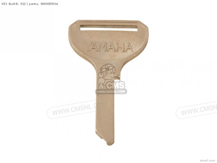 9089055916: Key, Blank, 522 Yamaha - buy the 90890-55916 at CMSNL