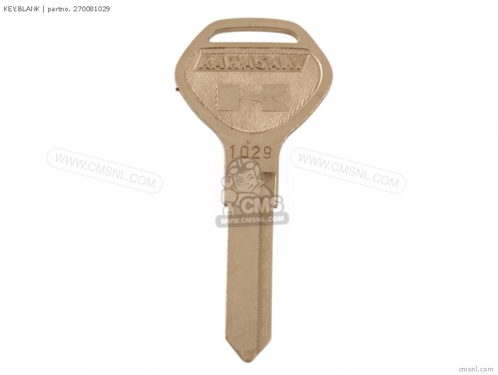 270081029: Key,blank Kawasaki - buy the 27008-1029 at CMSNL