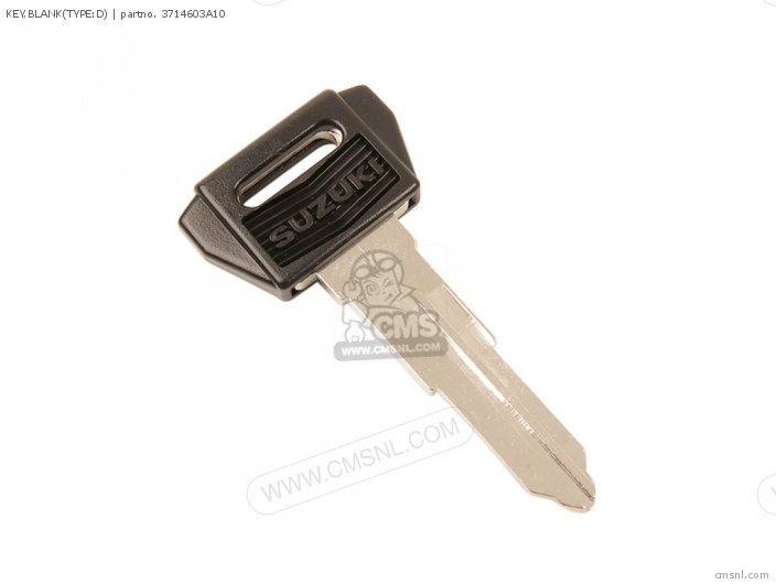 3714603A10: KEY,BLANK(TYPE:D) Suzuki - buy the 37146-03A10 at CMSNL