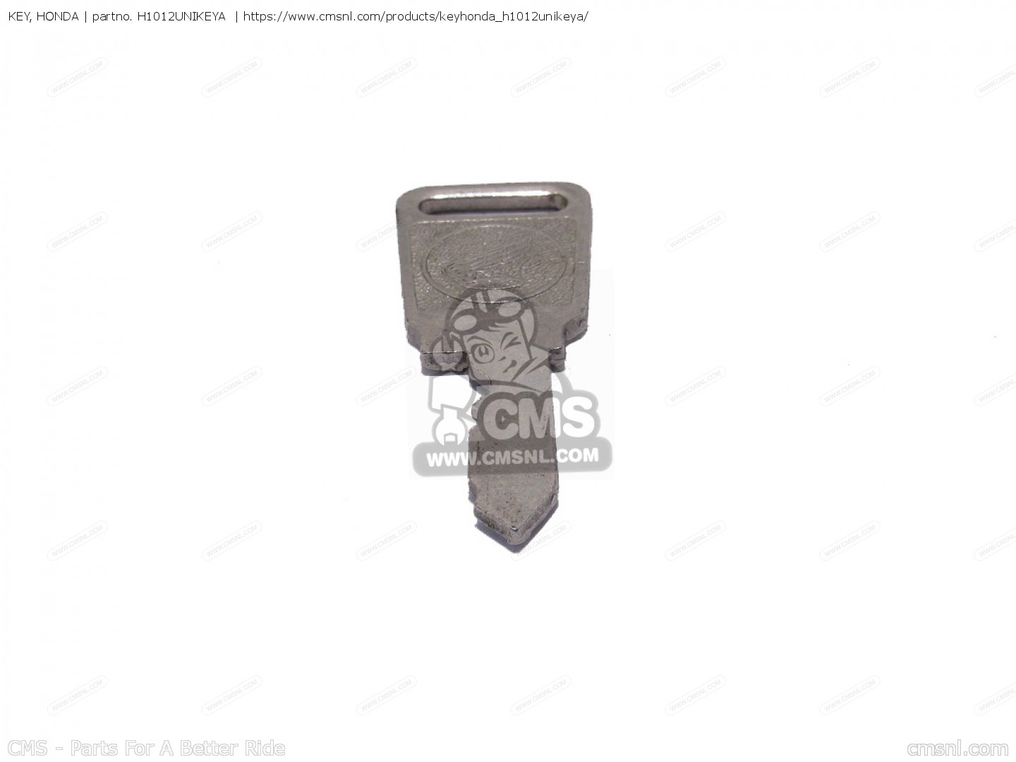 H1012UNIKEYA: Key, Honda Honda - buy the H1012-UNI-KEYA at CMSNL