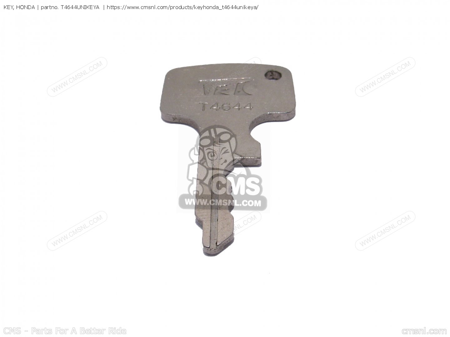 T4644UNIKEYA: Key, Honda Honda - buy the T4644-UNI-KEYA at CMSNL
