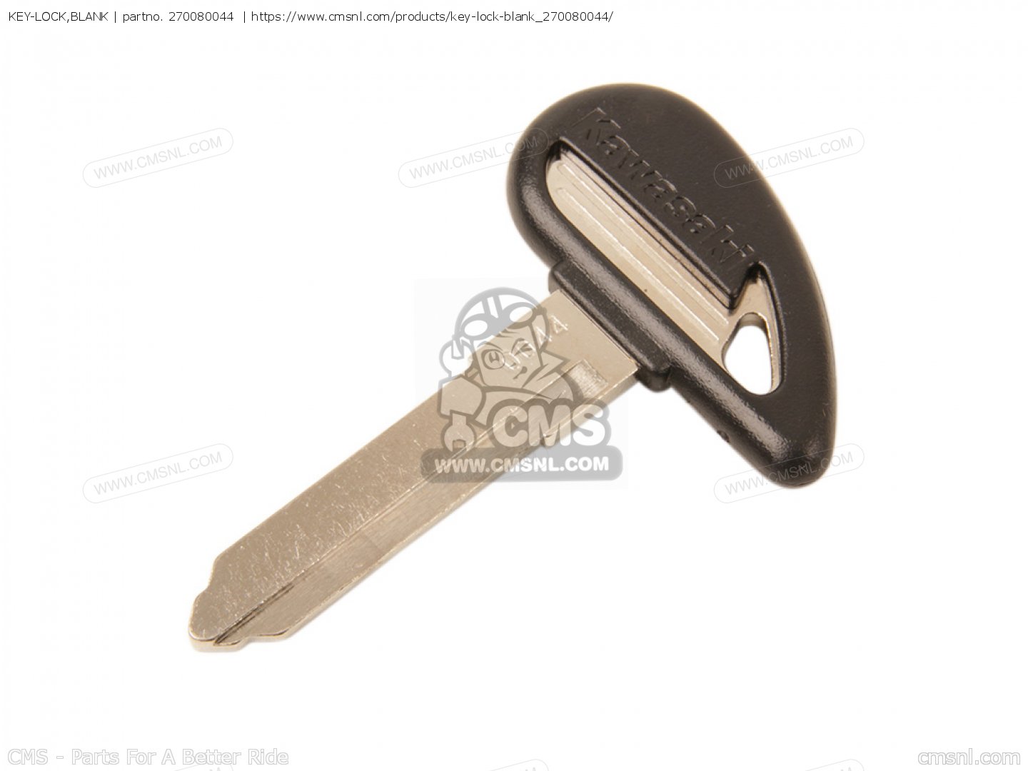 270080044: KEY-LOCK,BLANK Kawasaki - buy the 27008-0044 at CMSNL