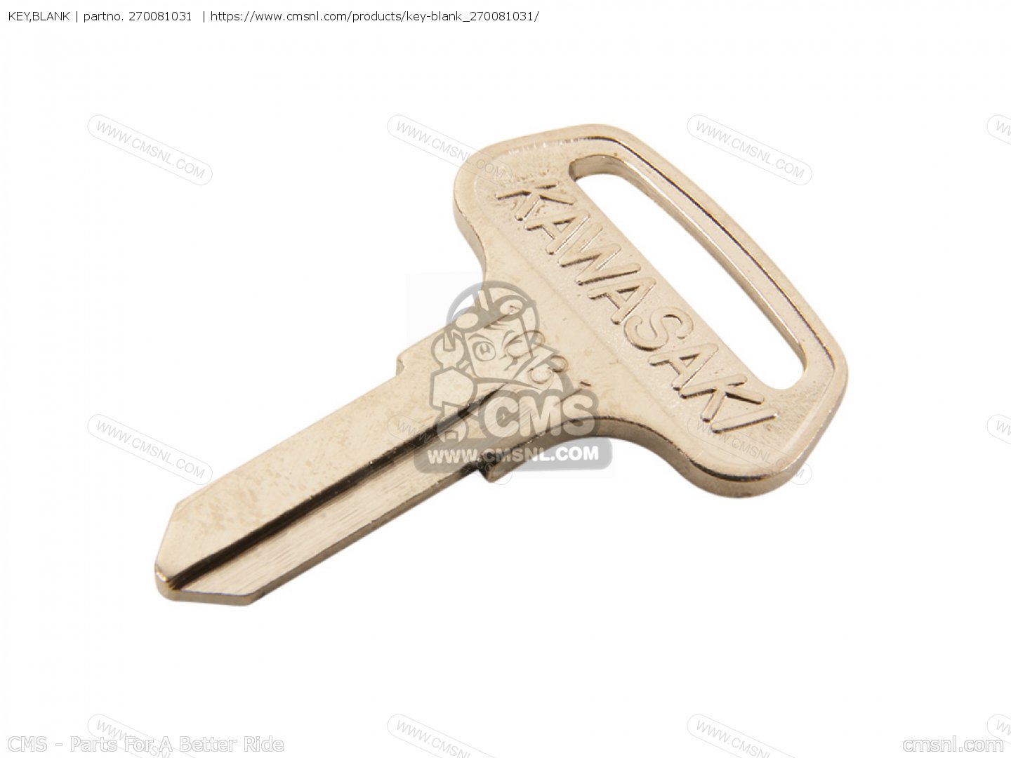 KEY-LOCK,BLANK for Kawasaki - order at CMSNL