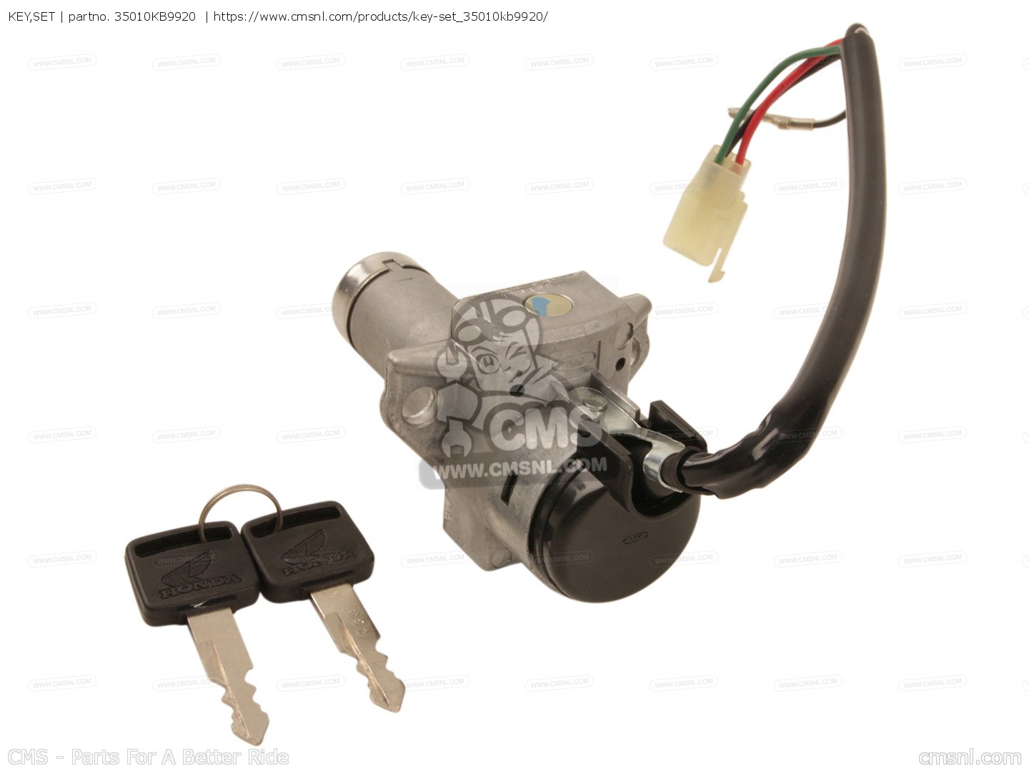 35010KB9920: KEY,SET Honda - buy the 35010-KB9-920 at CMSNL