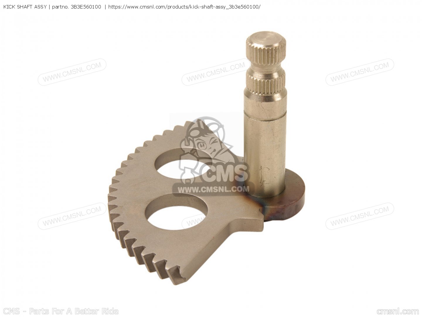 3B3E560100: KICK SHAFT ASSY Yamaha - buy the 3B3-E5601-00-00 at CMSNL