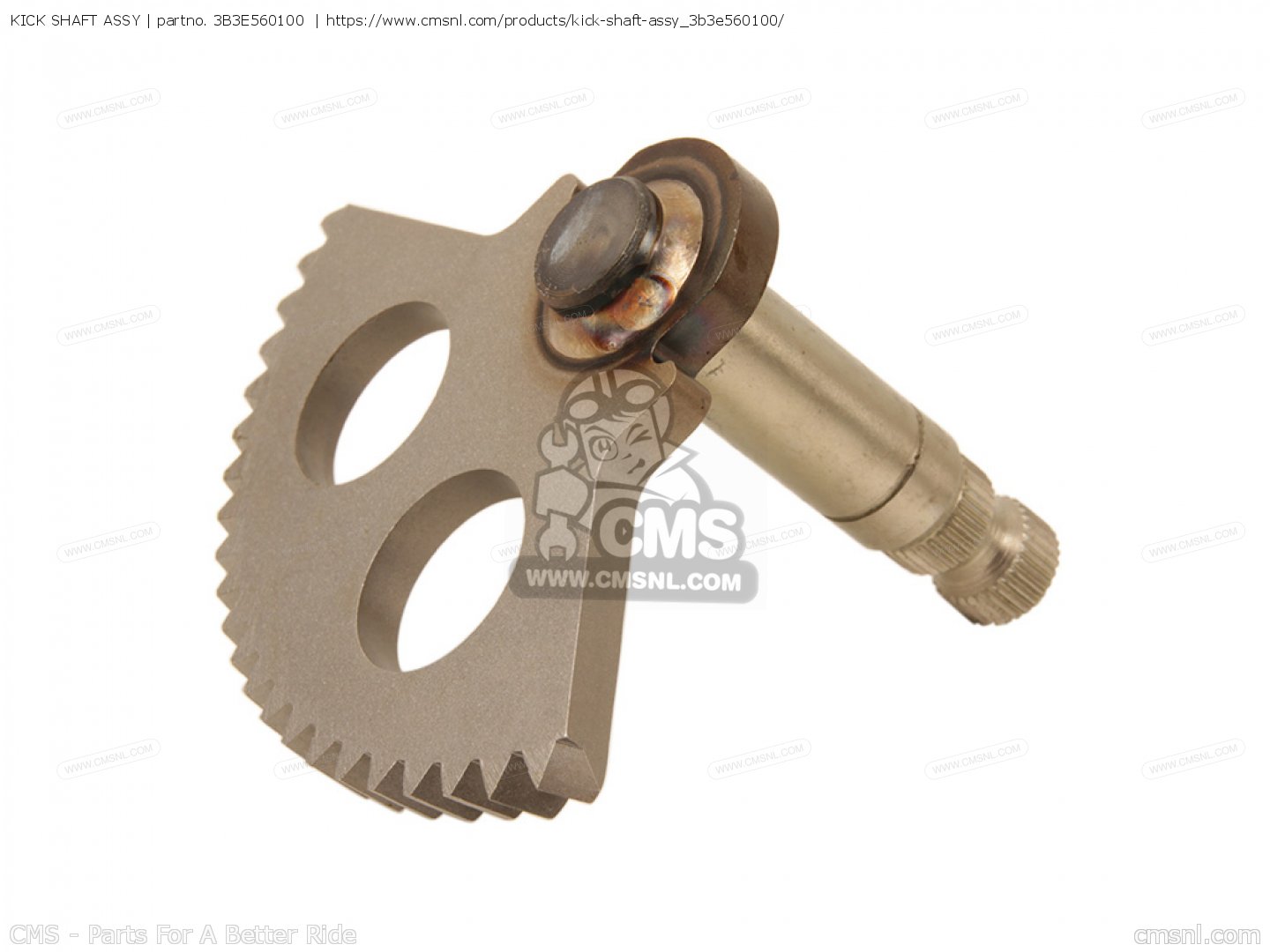 3B3E560100: KICK SHAFT ASSY Yamaha - buy the 3B3-E5601-00-00 at CMSNL