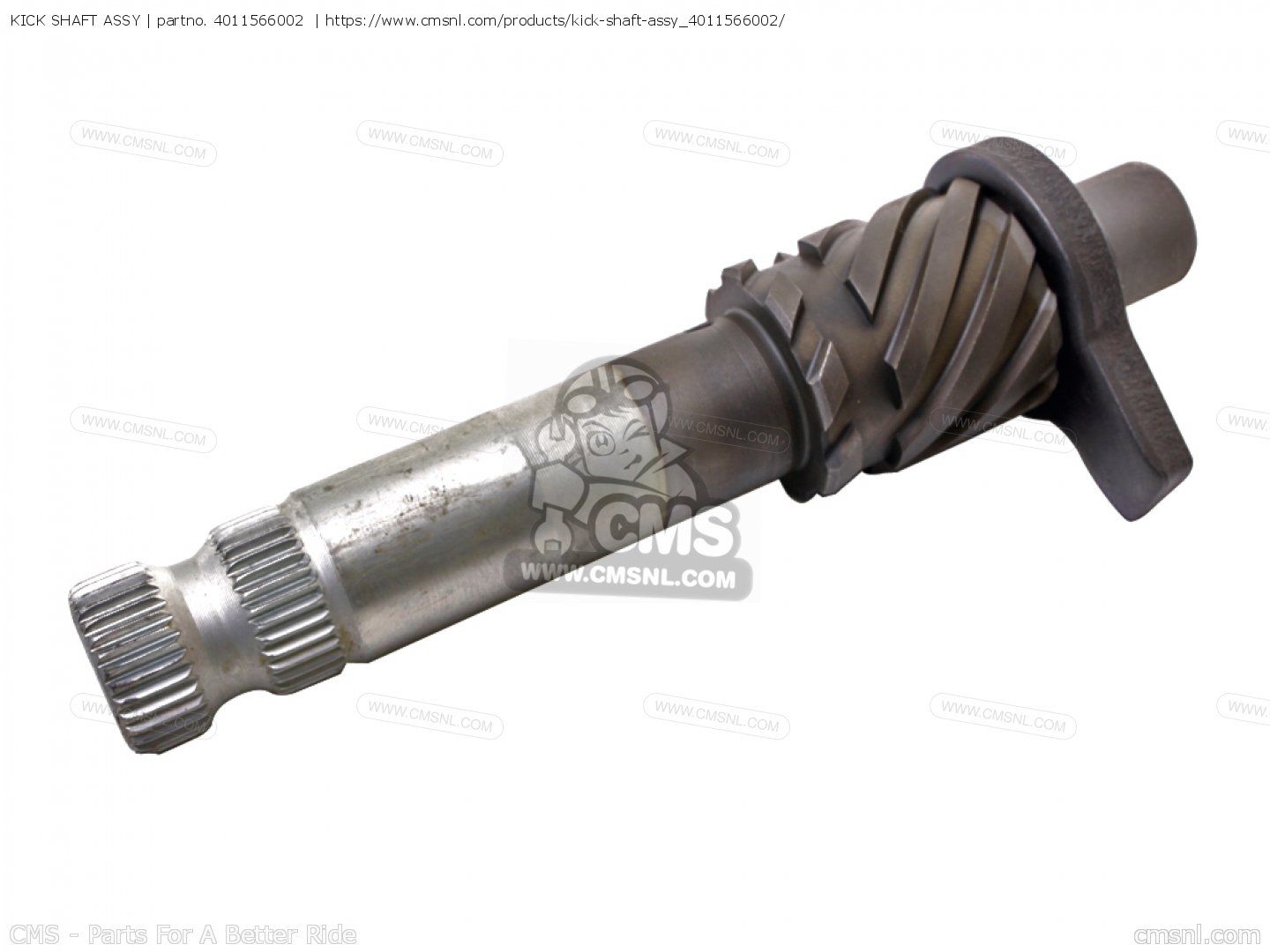 4011566002: KICK SHAFT ASSY Yamaha - buy the 401-15660-02-00 at CMSNL