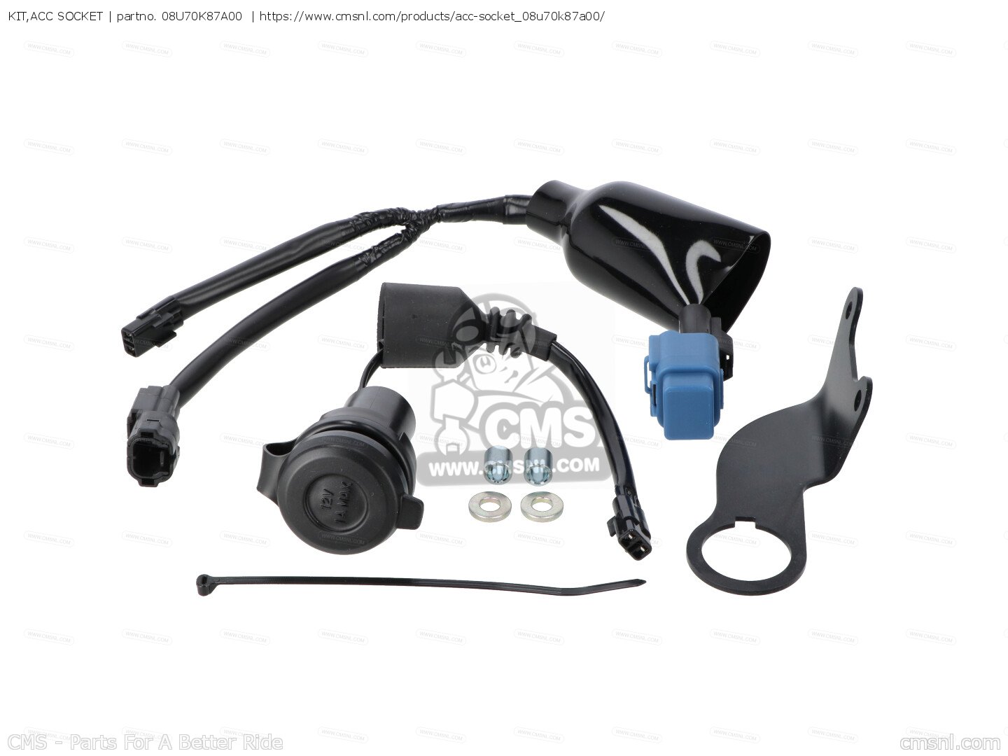 08U70K87A00: KIT,ACC SOCKET Honda - buy the 08U70-K87-A00 at CMSNL