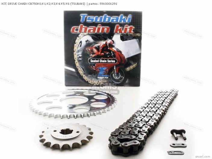 KIT, DRIVE CHAIN CB750K0,K1,K2,K3,K4,K5,K6 (TSUBAKI) for CB750K2 FOUR ...