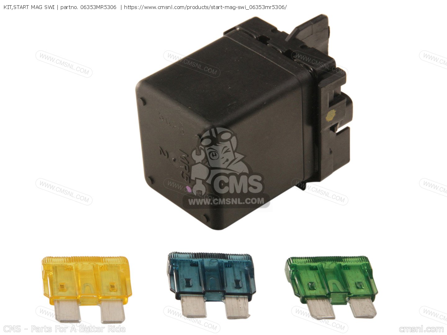 06353MR5306: KIT,START MAG SWITCH Honda - buy the 06353-MR5-306 at CMSNL