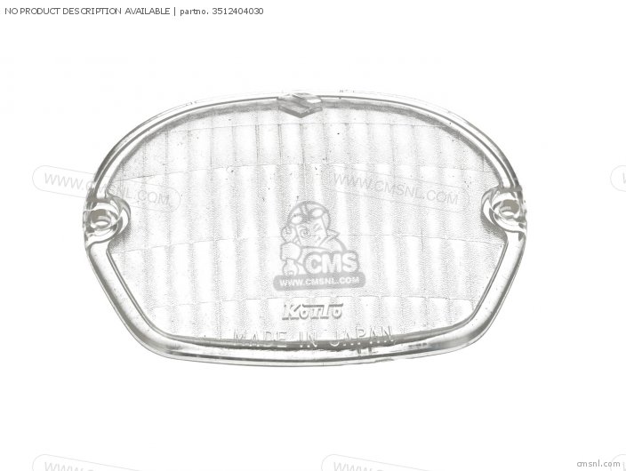 3512404030: Koito Lens Suzuki - buy the 35124-04030-000 at CMSNL
