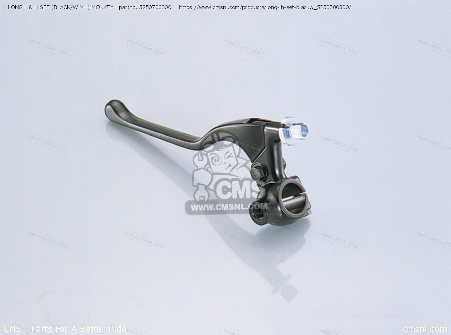 5250700300: L Long L & H Set (black/w Mh) Monkey Kitaco - buy the 525 ...