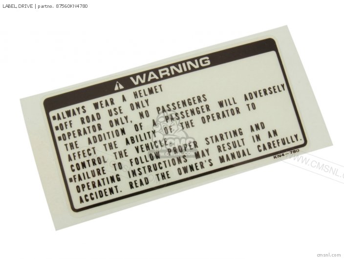 LABEL,DRIVE for Honda - order at CMSNL