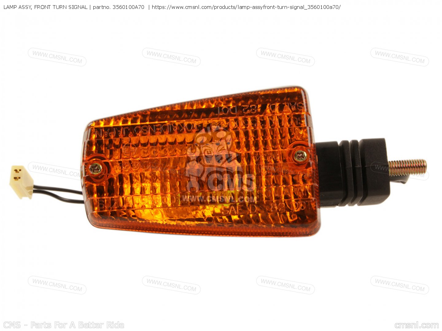 3560100A70: LAMP ASSY, FRONT TURN SIGNAL Suzuki - buy the 35601-00A70 ...