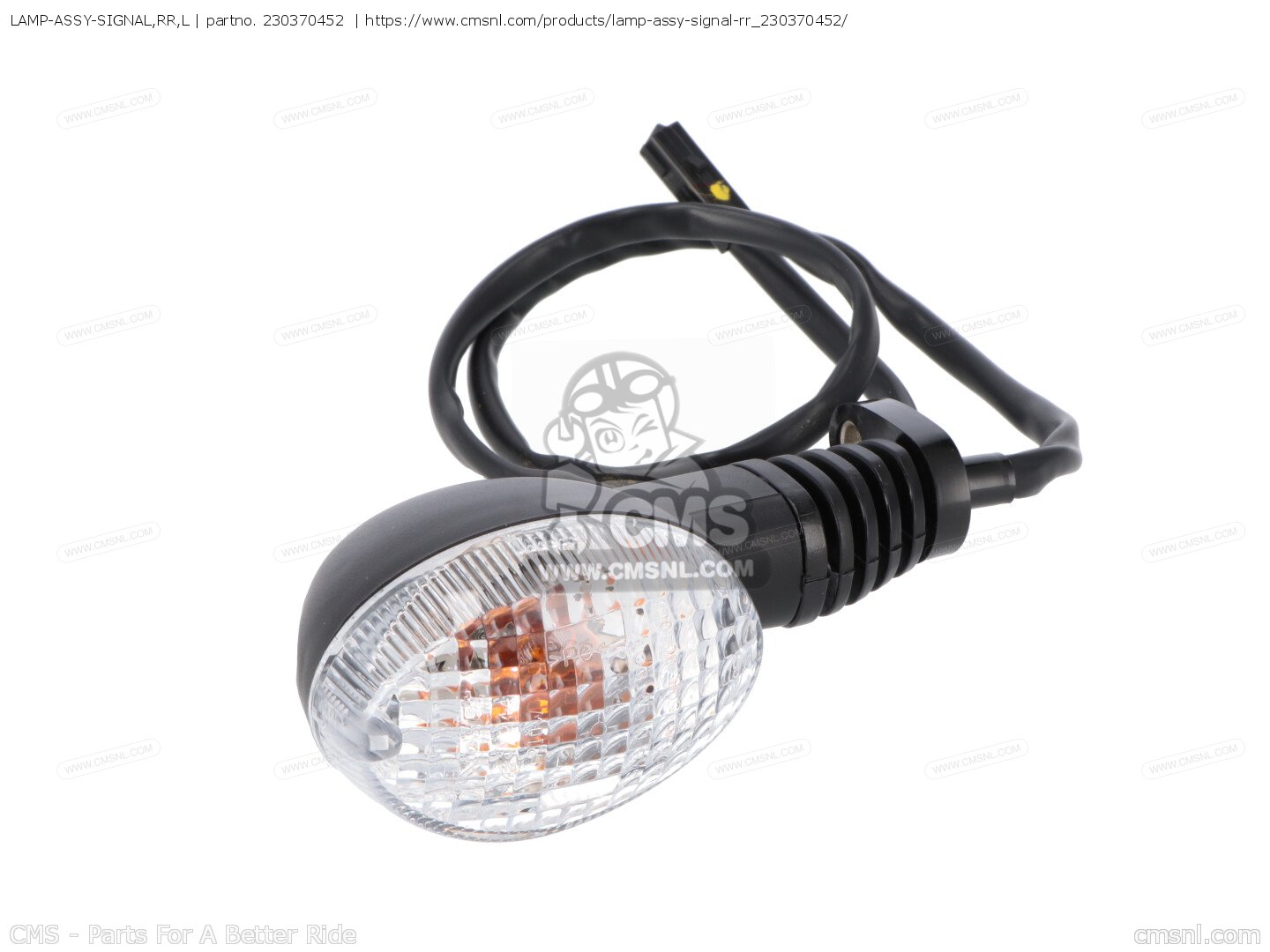 230370452: Lamp-assy-signal,rr,l Kawasaki - buy the 23037-0452 at CMSNL