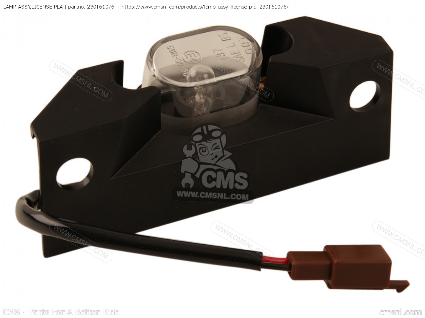230161076: Lamp-assy,license Pla Kawasaki - buy the 23016-1076 at CMSNL