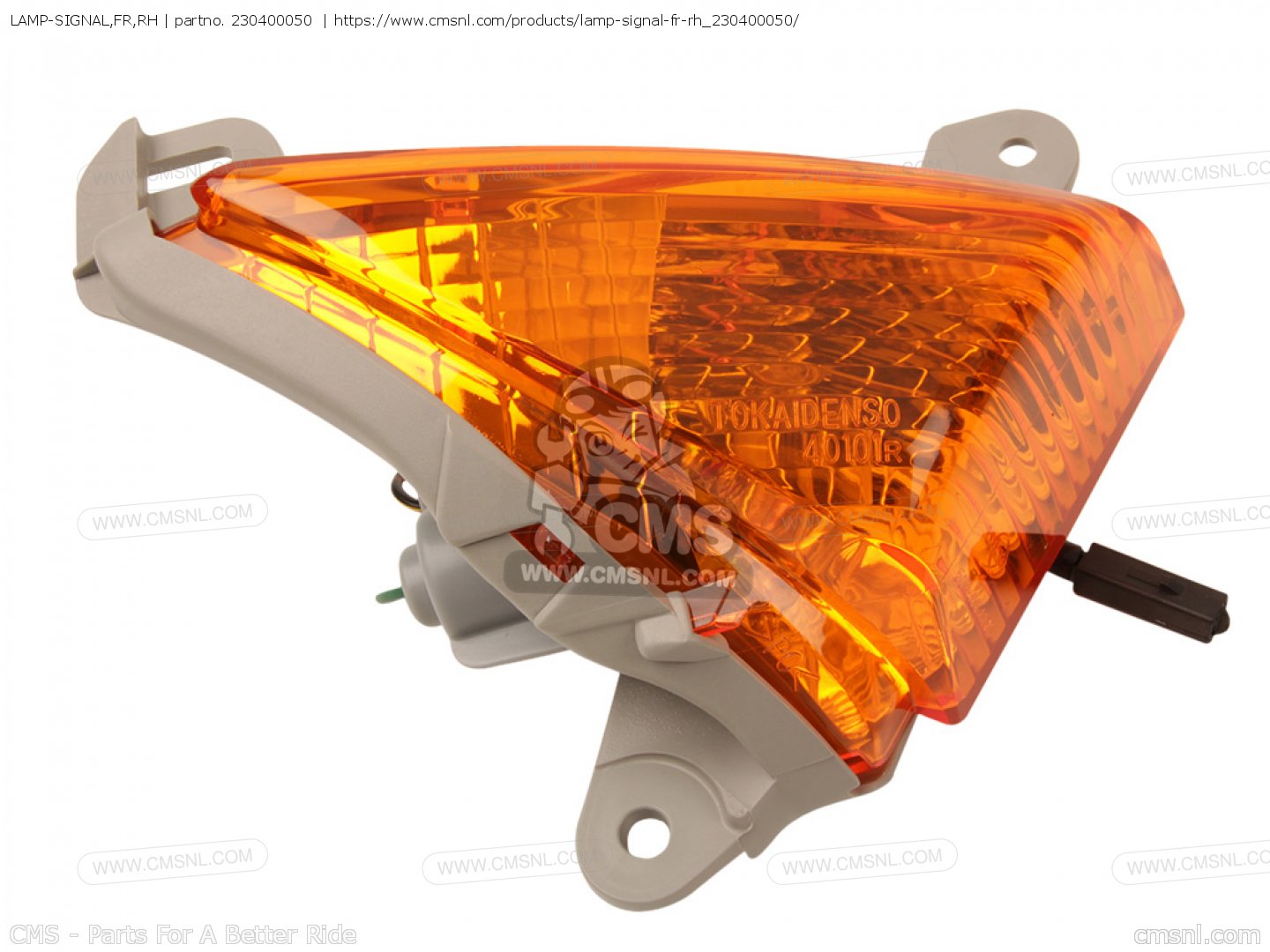 230400050: Lamp-signal,fr,rh Kawasaki - buy the 23040-0050 at CMSNL