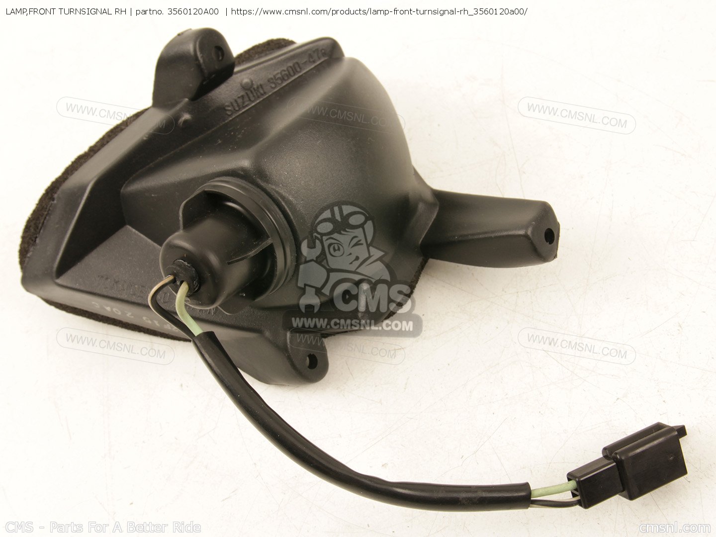 3560120A00: LAMP,FRONT TURNSIGNAL RH Suzuki - buy the 35601-20A00 at CMSNL