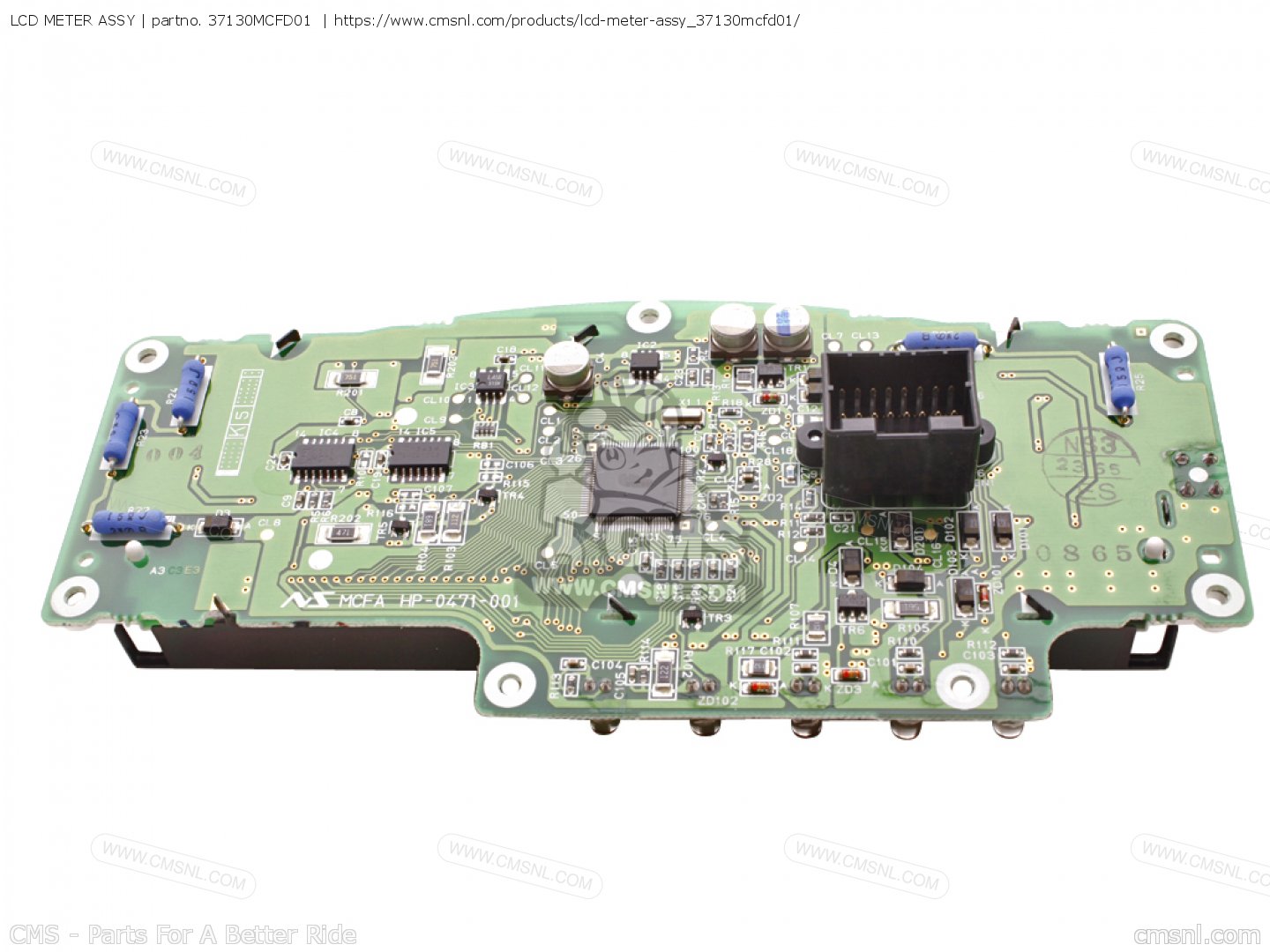 37130MCFD01: LCD METER ASSY Honda - buy the 37130-MCF-D01 at CMSNL