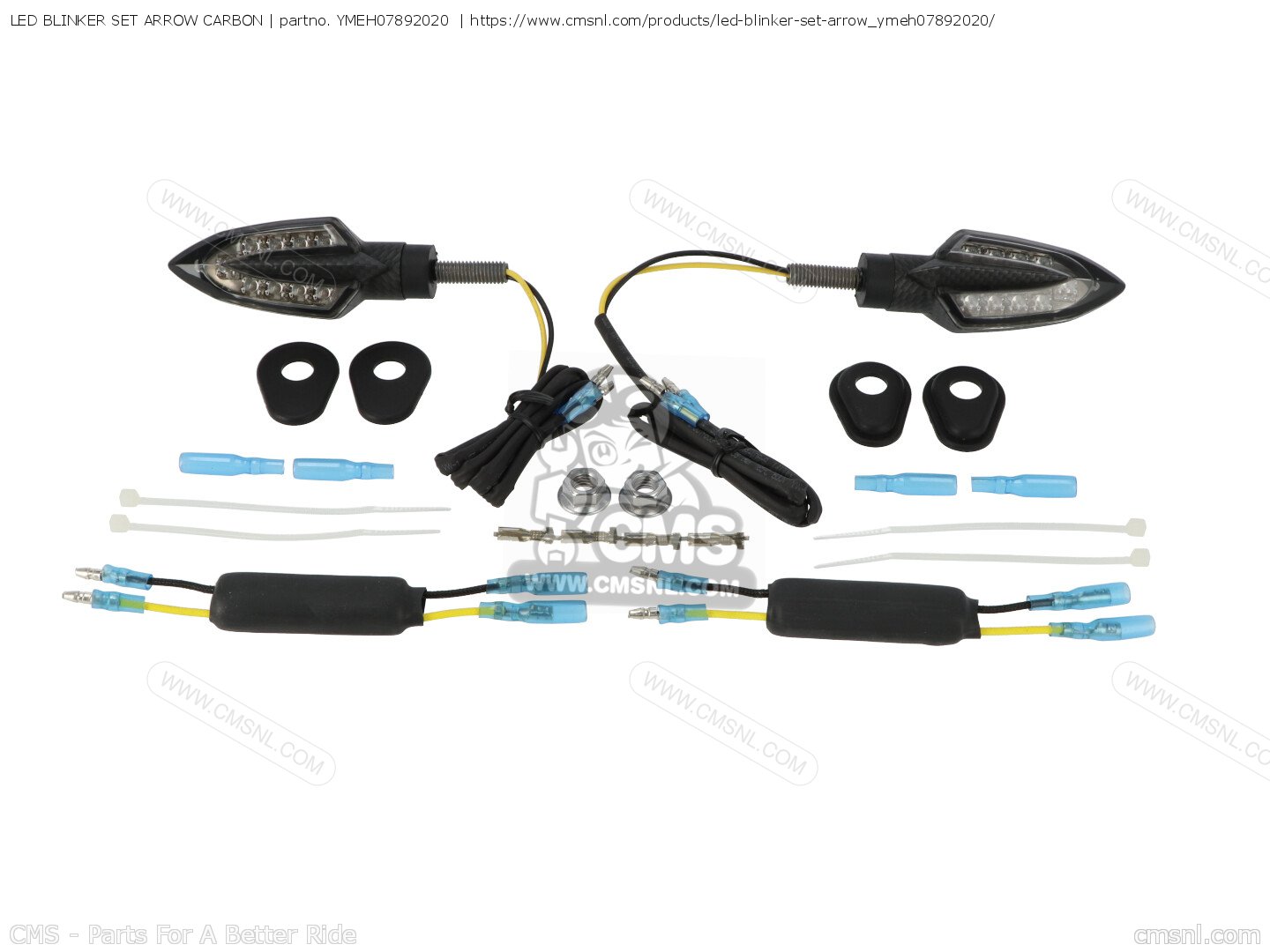 YME-H0789-20-20 Led Blinker Set Arrow Carbon, YMEH07892020