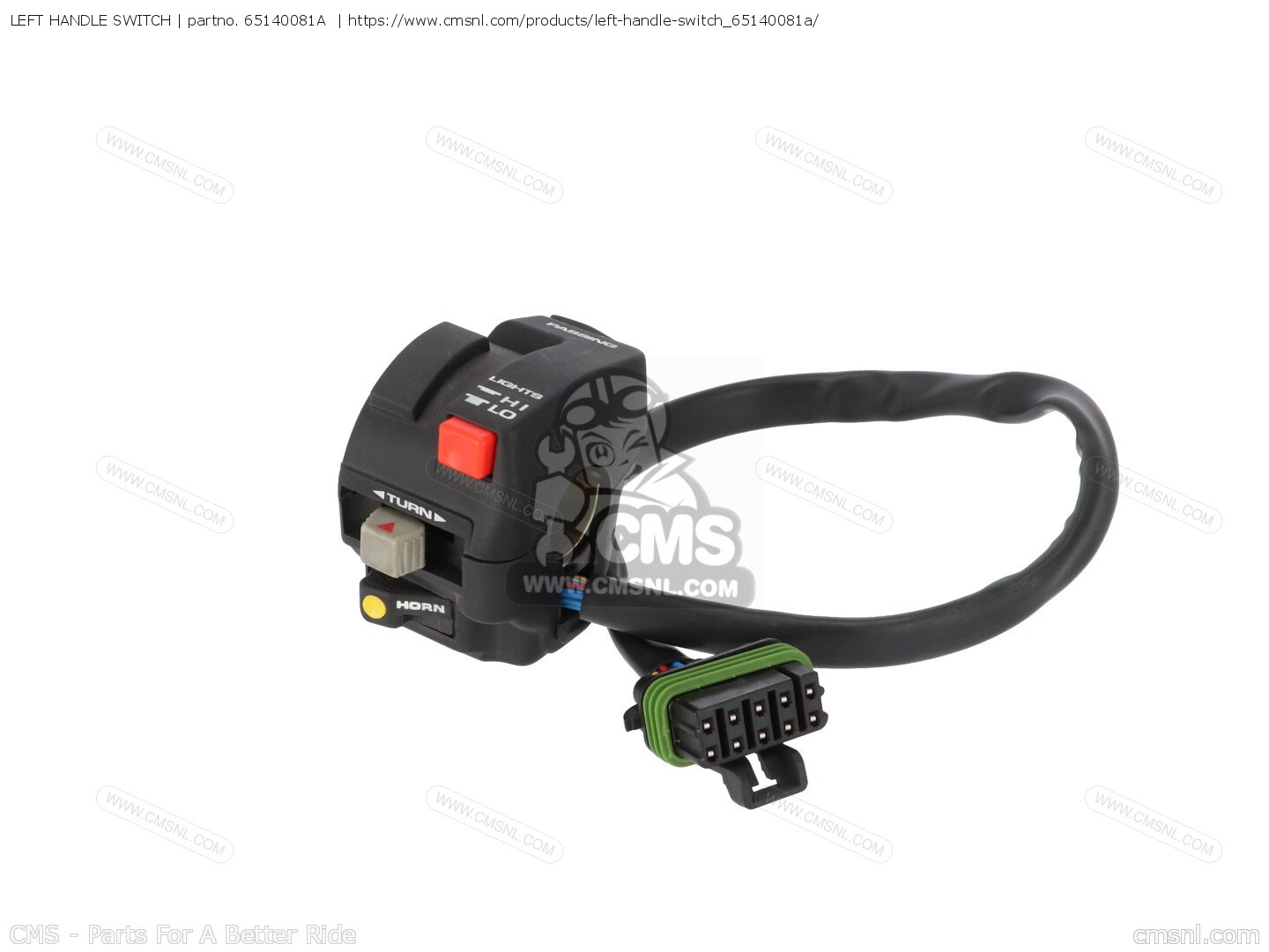 65140081A: LEFT HANDLE SWITCH Ducati - buy the 65140081A at CMSNL