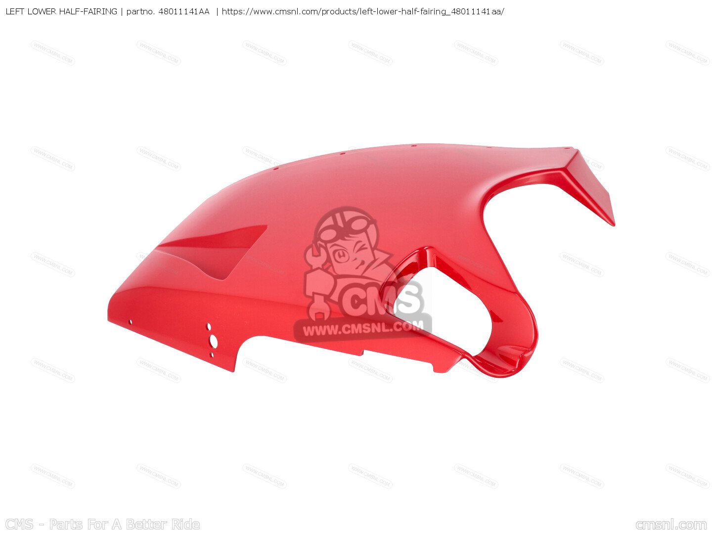 48011141AA: LEFT LOWER HALF-FAIRING Ducati - buy the 48011141AA at CMSNL