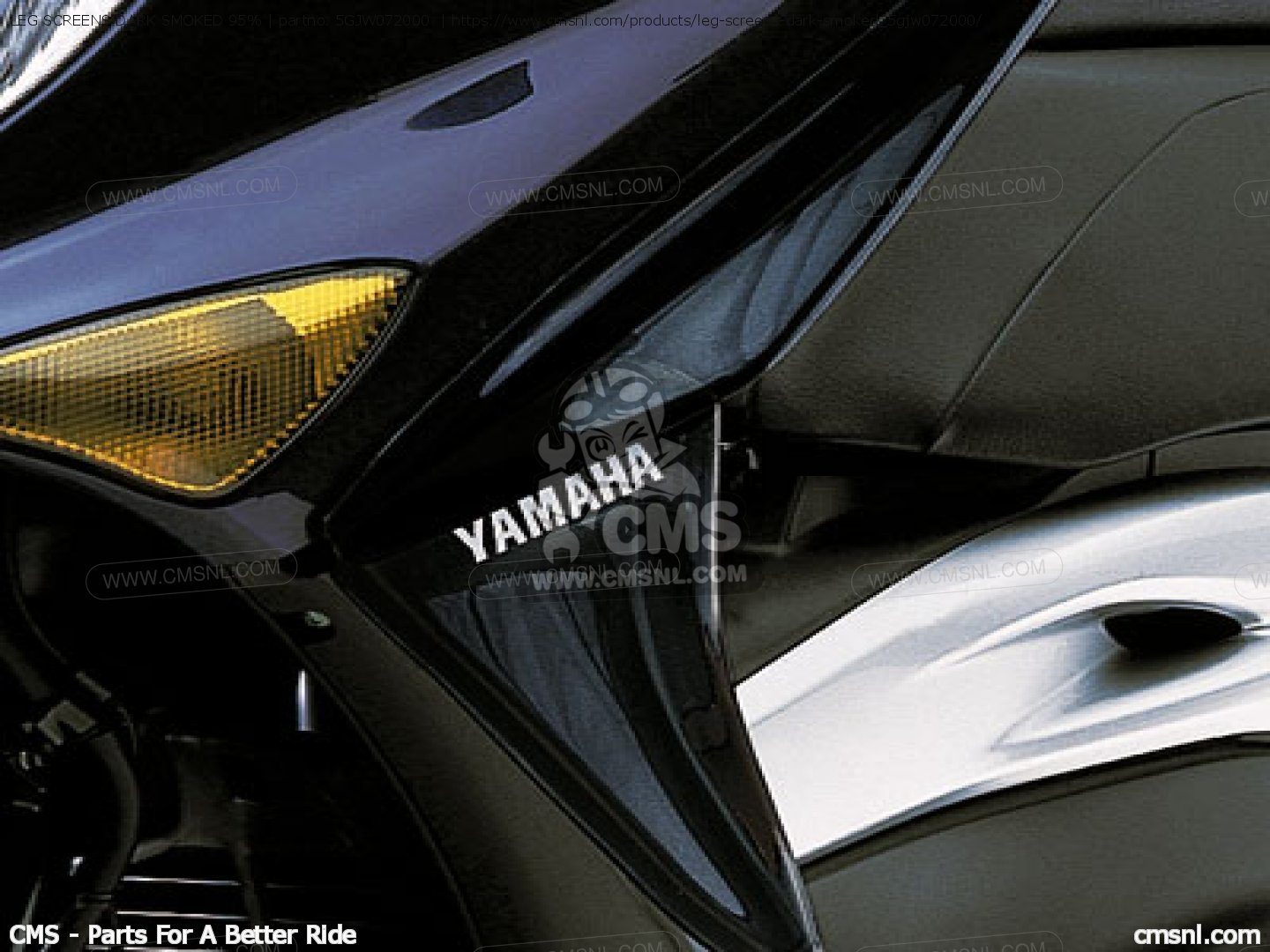 5GJ-W0720-00-00 Leg Screens Dark Smoked 95%, 5GJW072000