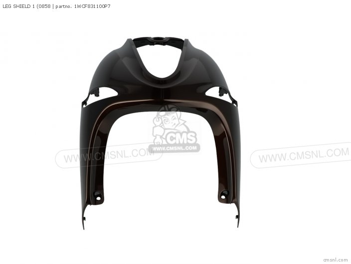 1WCF831100P7: Leg Shield 1 (0858 Yamaha - buy the 1WC-F8311-00-P7 at CMSNL