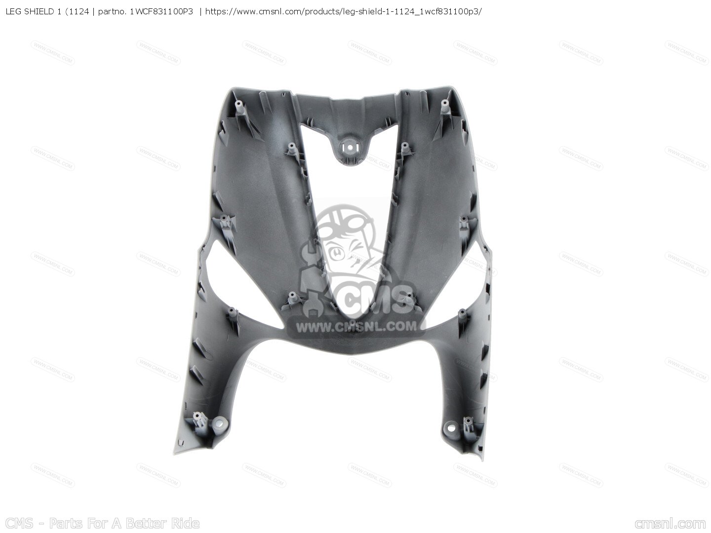 1WCF831100P3: Leg Shield 1 (1124 Yamaha - buy the 1WC-F8311-00-P3 at CMSNL