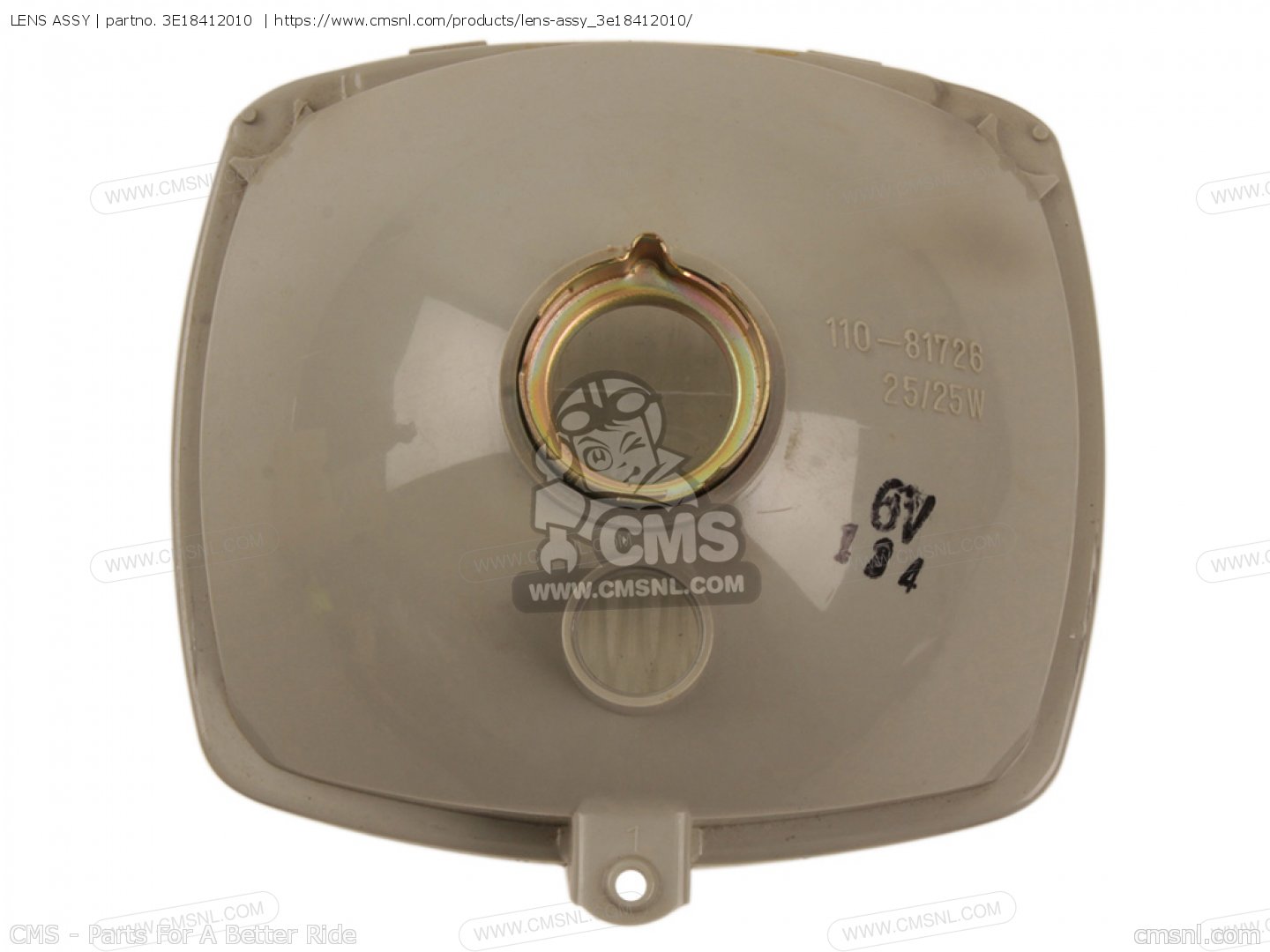 3E18412010: Lens Assy Yamaha - buy the 3E1-84120-10 at CMSNL