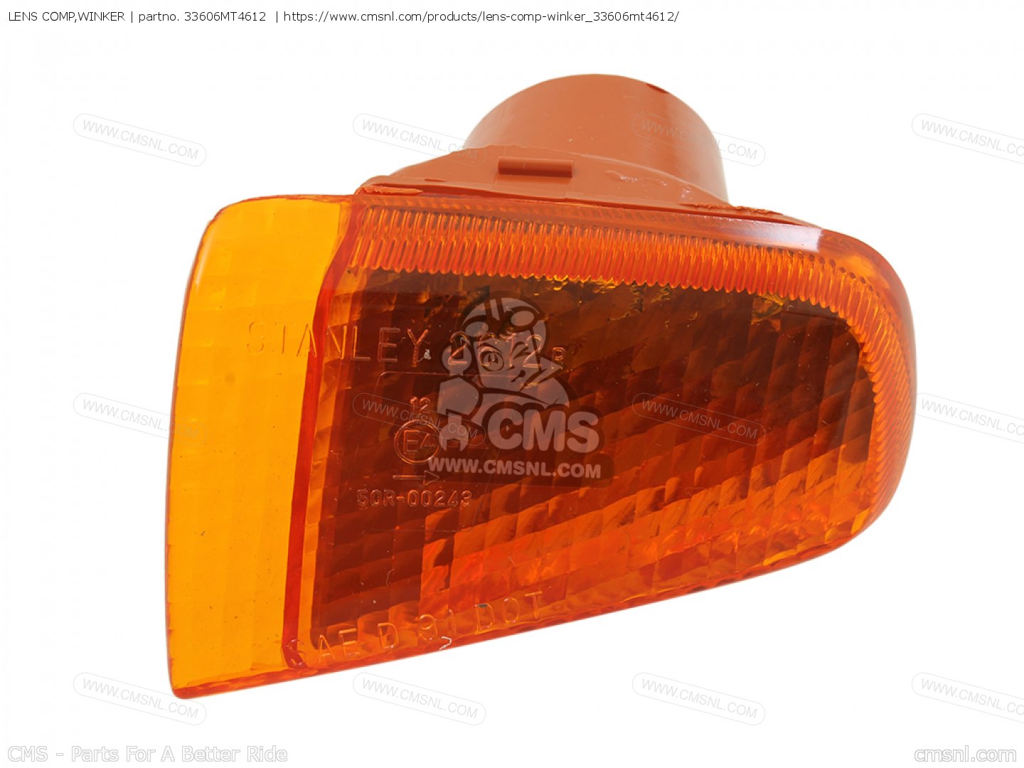 33606MT4612: Lens Comp,winker Honda - buy the 33606-MT4-612 at CMSNL