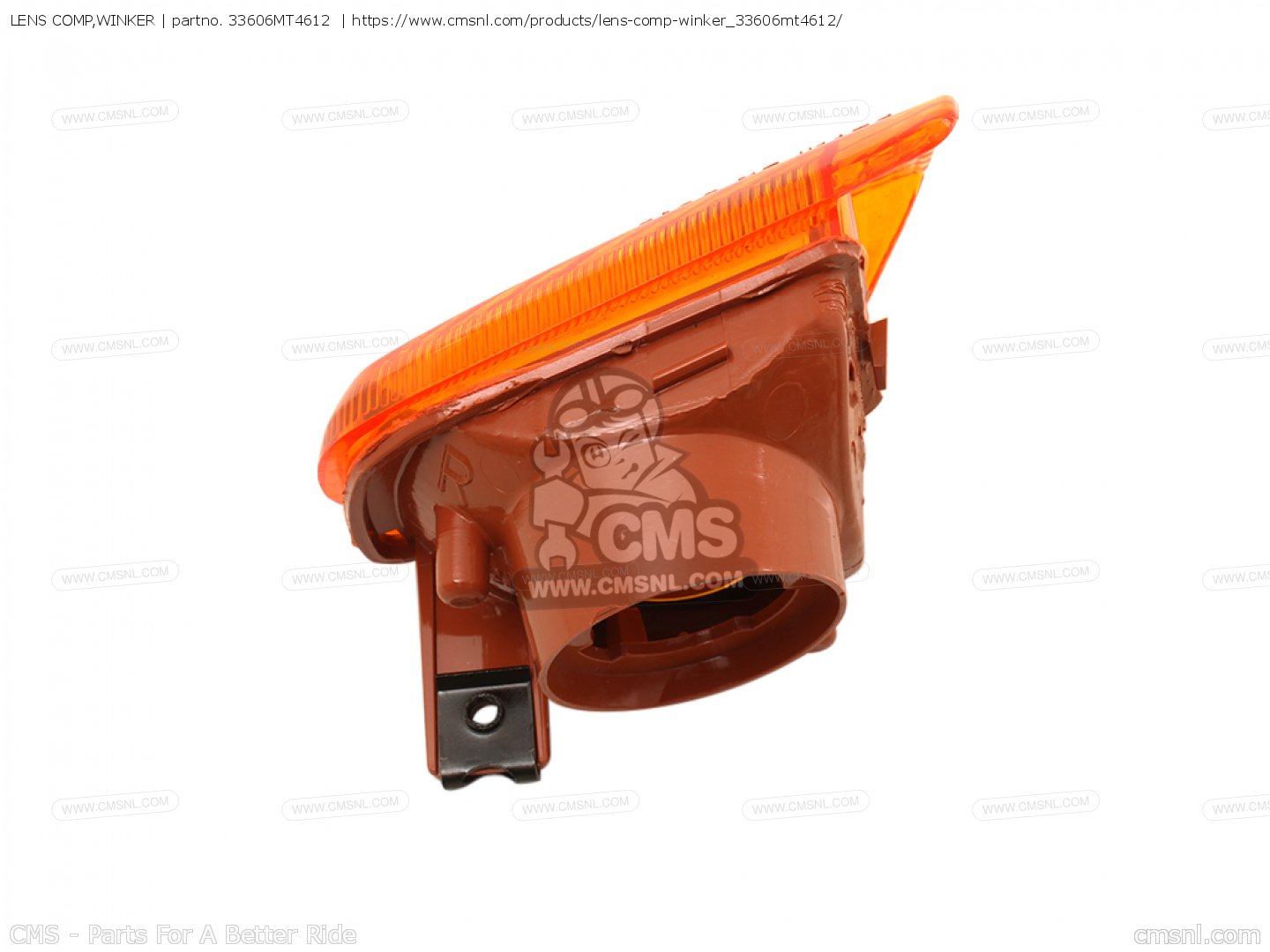 33606MT4612: Lens Comp,winker Honda - buy the 33606-MT4-612 at CMSNL