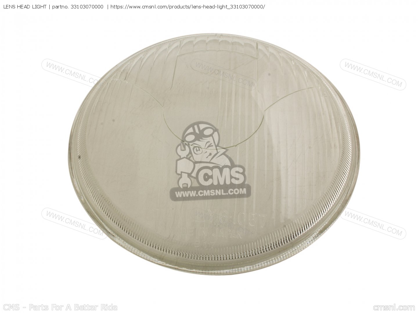33103070000: LENS HEAD LIGHT Honda - buy the 33103-070-000 at CMSNL