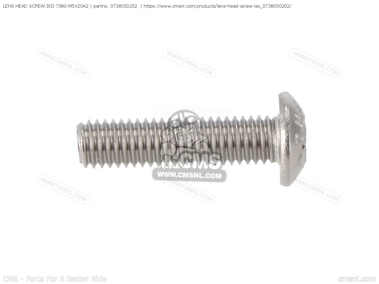 LENS HEAD SCREW ISO 7380-M5X20A2 for KTM - order at CMSNL