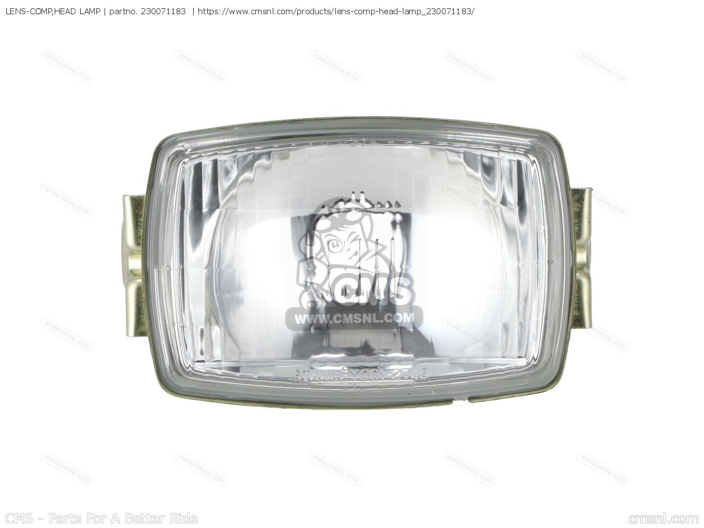 230071183: LENS-COMP,HEAD LAMP Kawasaki - buy the 230071183 at CMSNL