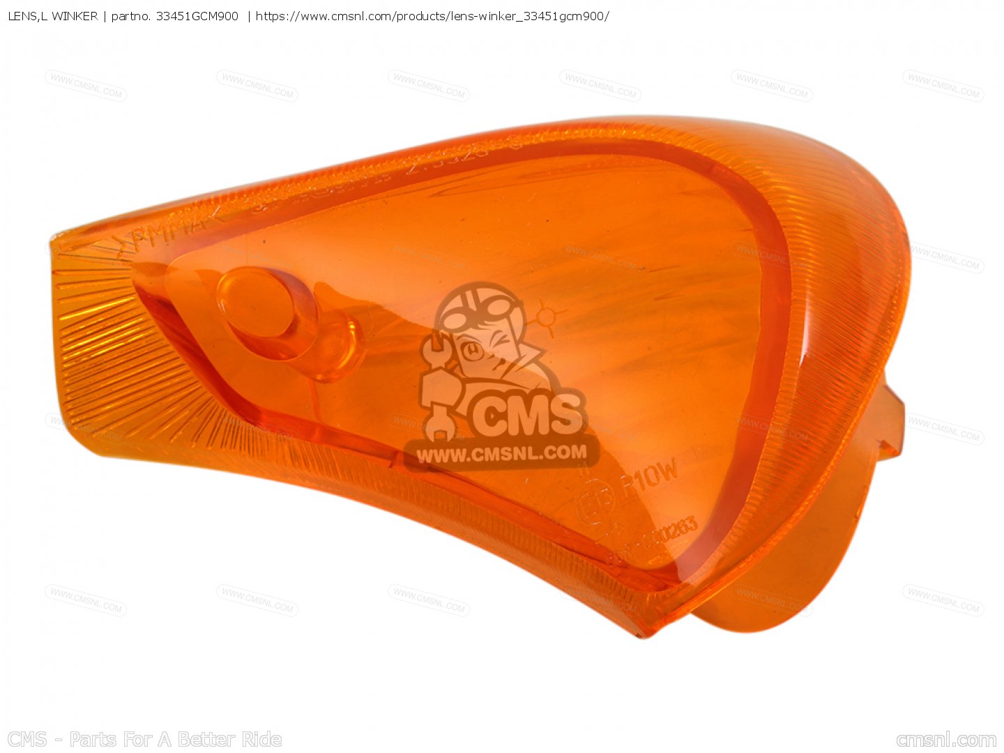33451GCM900: LENS,L WINKER Honda - buy the 33451-GCM-900 at CMSNL