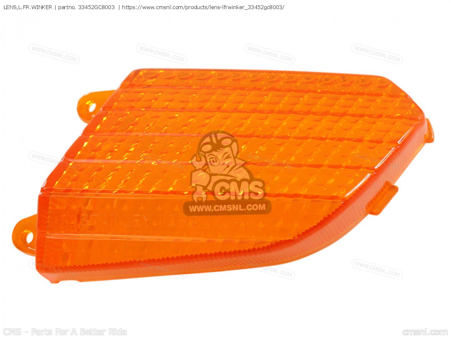 33452GC8003: Lens,l.fr.winker Honda - buy the 33452-GC8-003 at CMSNL