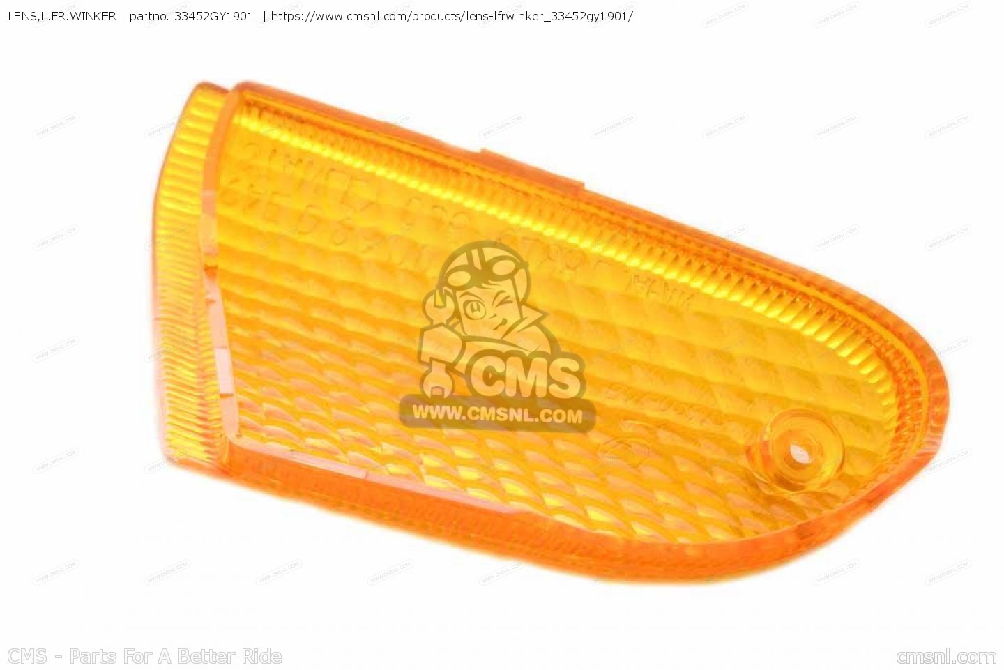 33452GY1901: Lens,l.fr.winker Honda - buy the 33452-GY1-901 at CMSNL