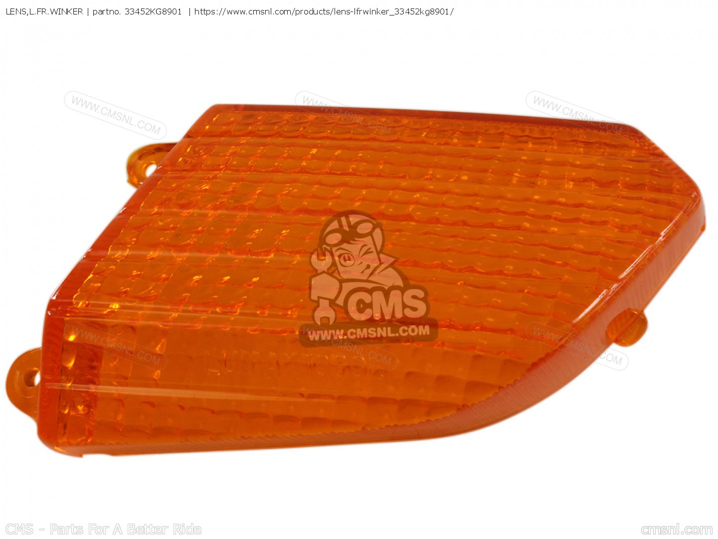 33452KG8901: Lens,l.fr.winker Honda - buy the 33452-KG8-901 at CMSNL