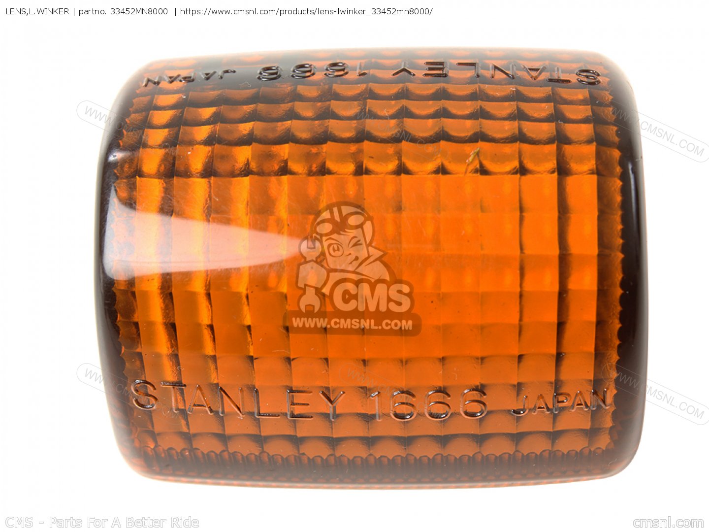 33452MN8000: LENS,L.WINKER Honda - buy the 33452-MN8-000 at CMSNL